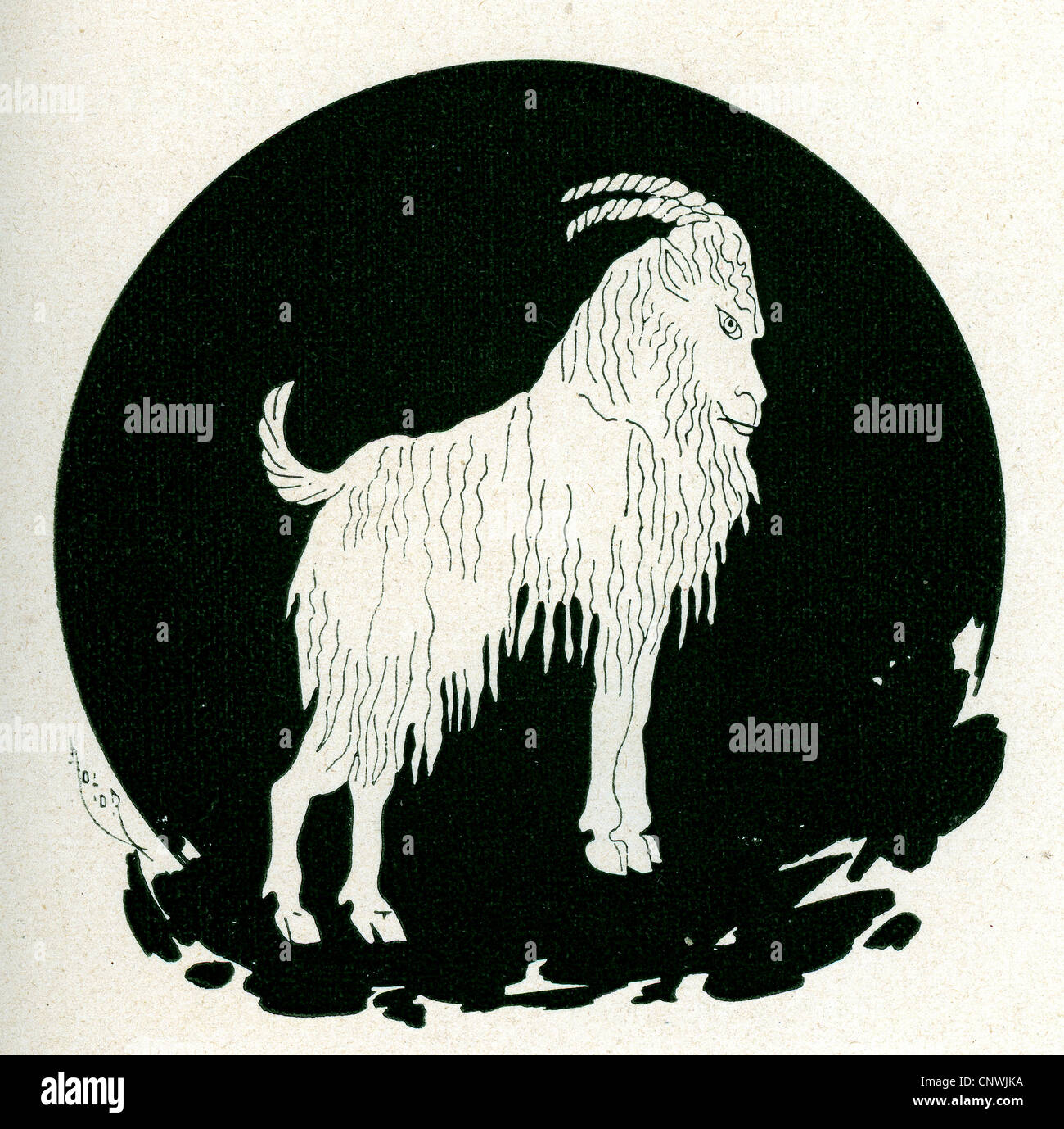 A goat, classical Greek style Stock Photo - Alamy