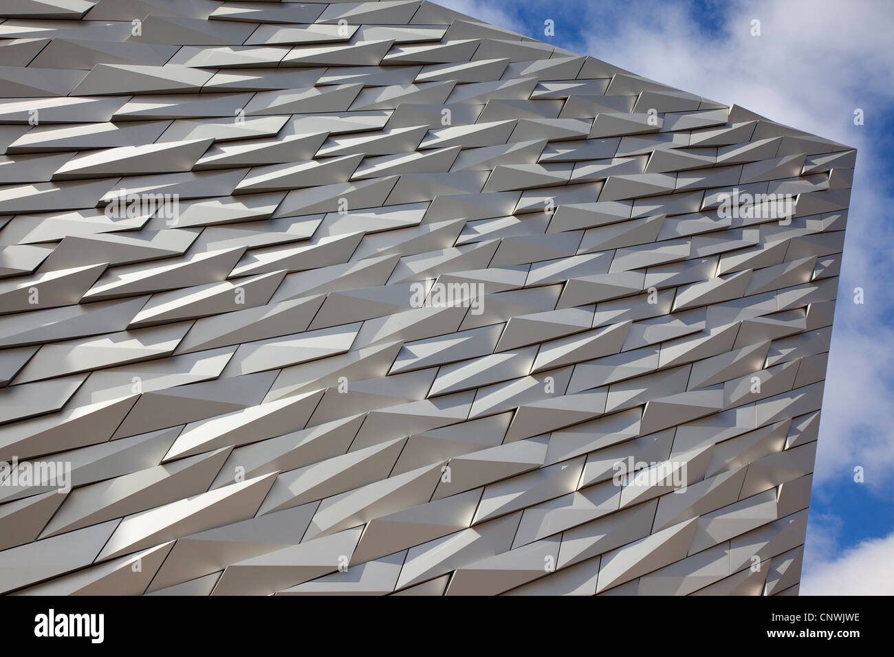 Ireland, North, Belfast, Titanic Quarter, Visitor centre designed by ...