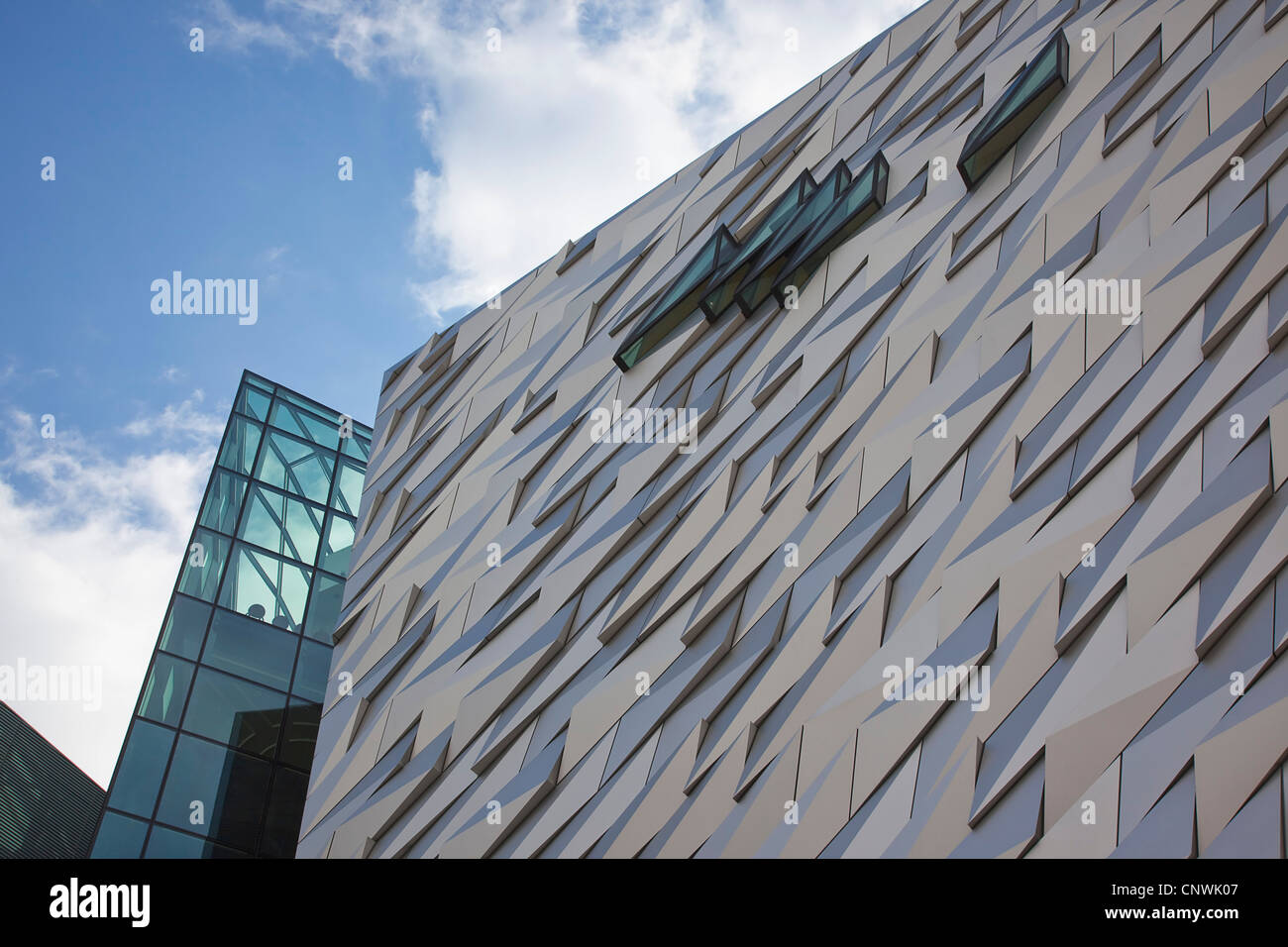 Ireland, North, Belfast, Titanic Quarter, Visitor centre designed by ...