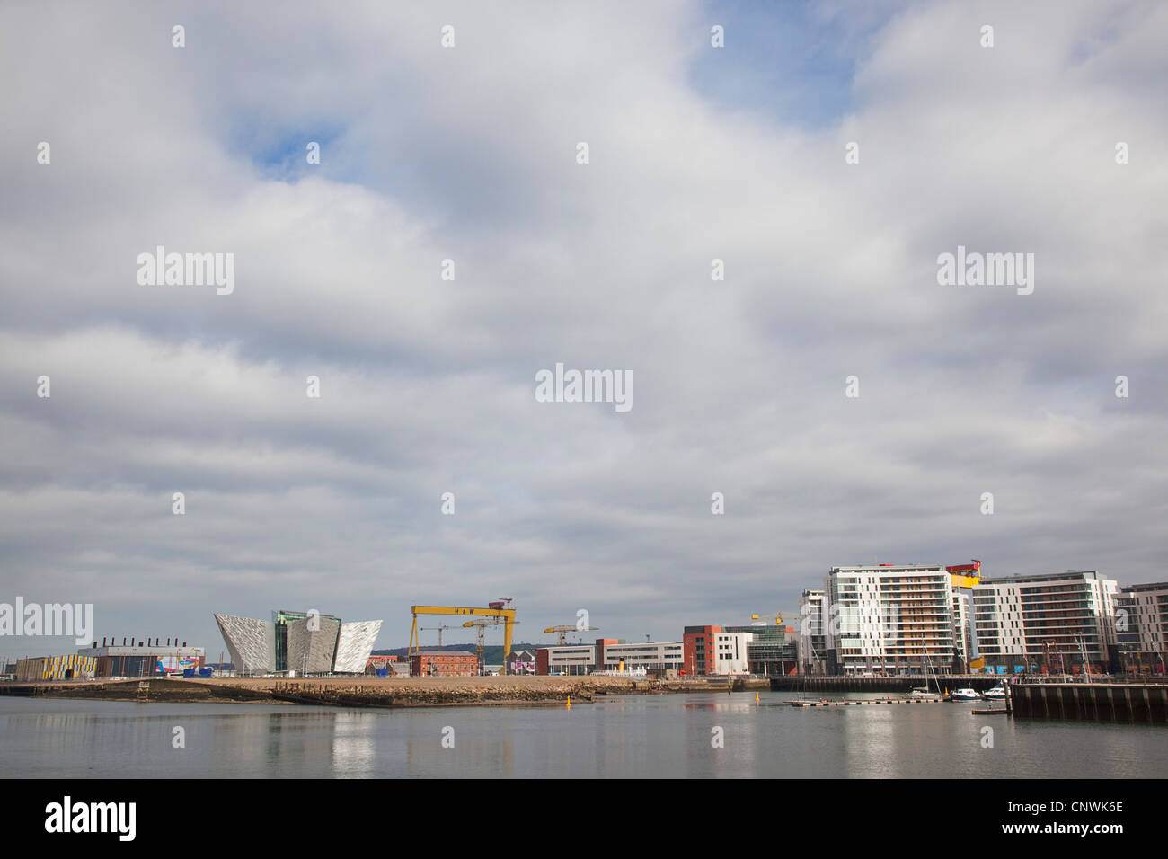 Ireland, North, Belfast, Titanic Quarter, Visitor centre designed by ...
