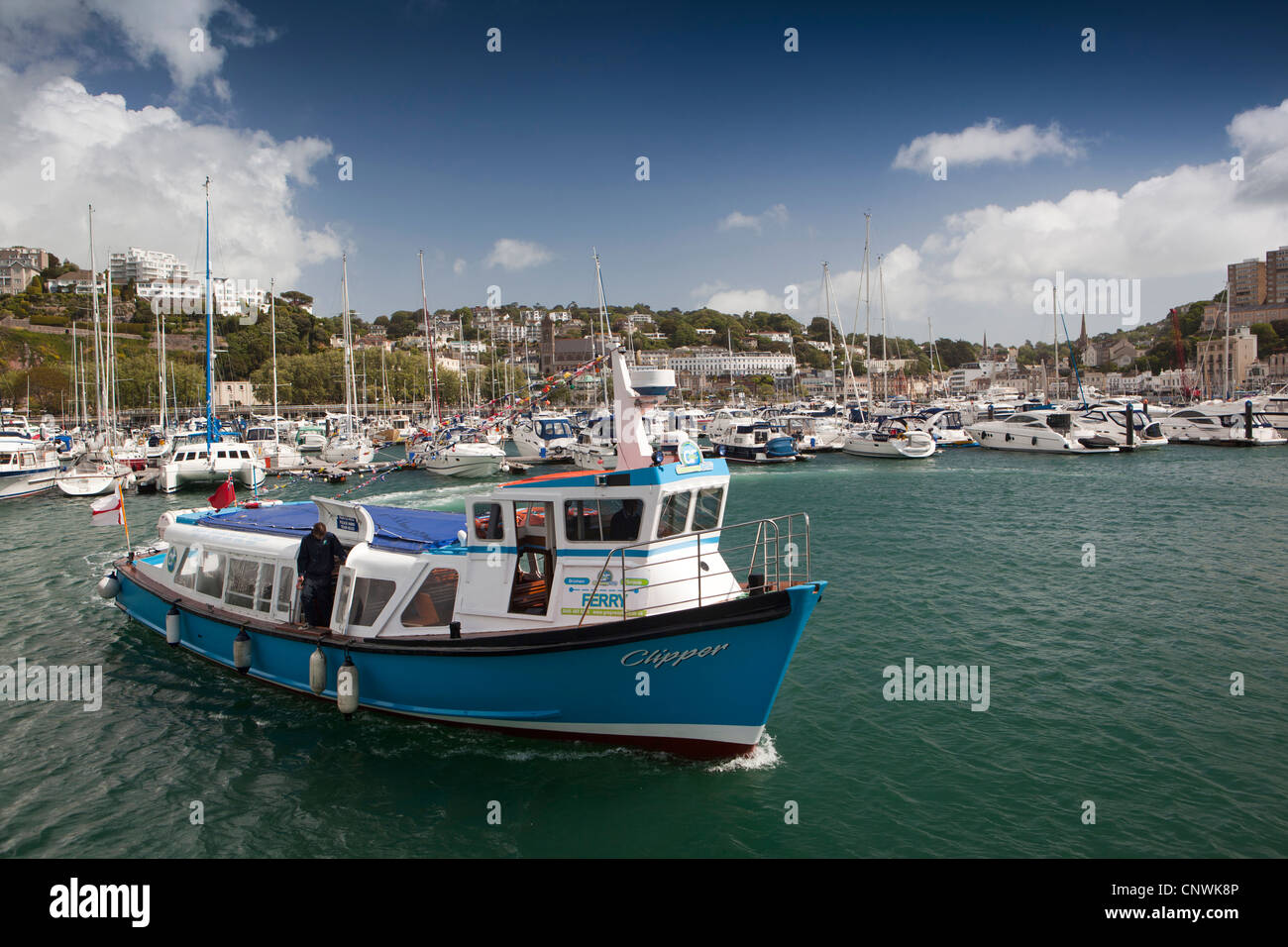 UK, England, Devon, Torquay harbour, Greenway Ferry boat Clipper ...