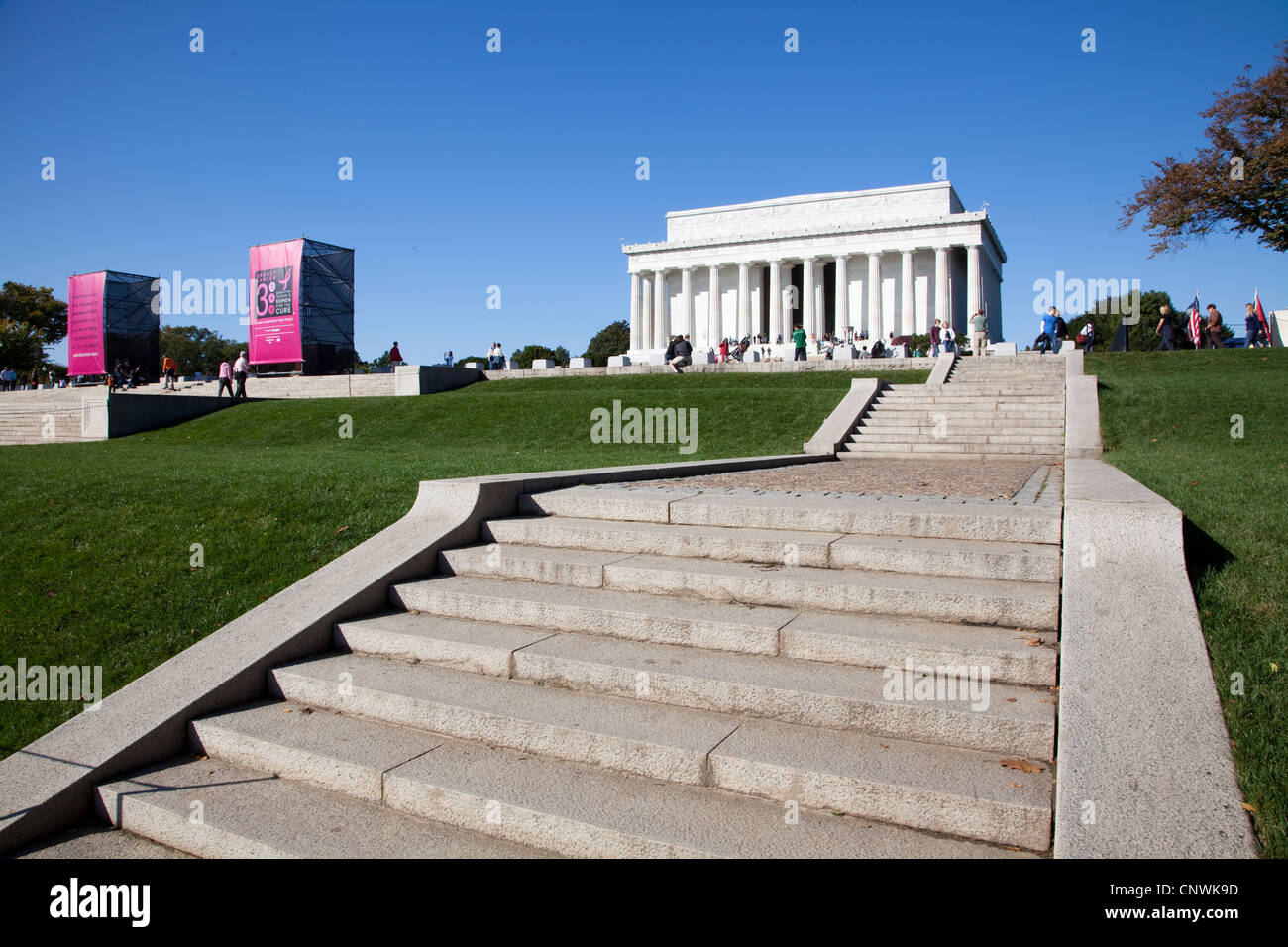 Lincoln memorial visit hi-res stock photography and images - Alamy