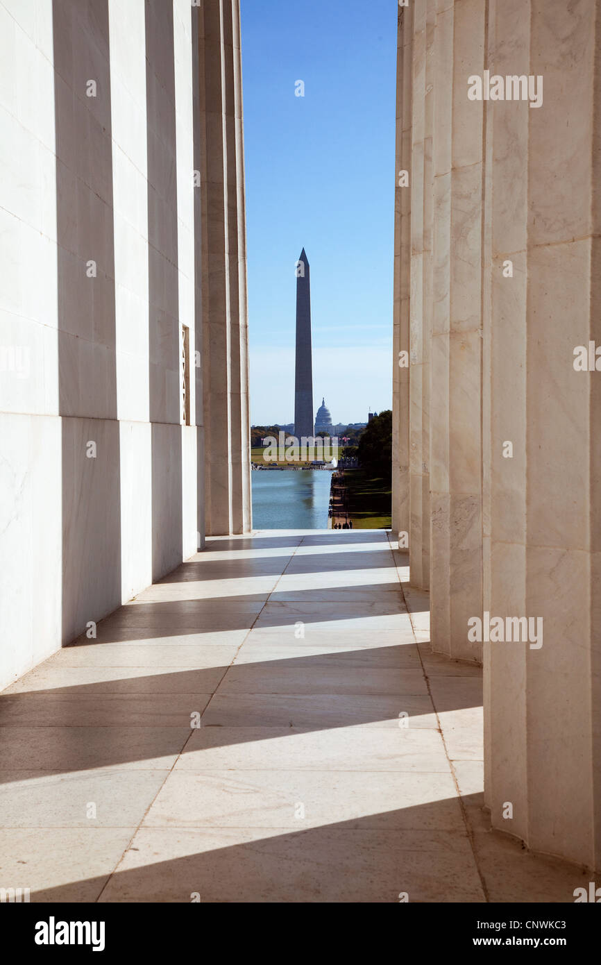 Washington Monument from the Lincoln Memorial Stock Photo - Alamy