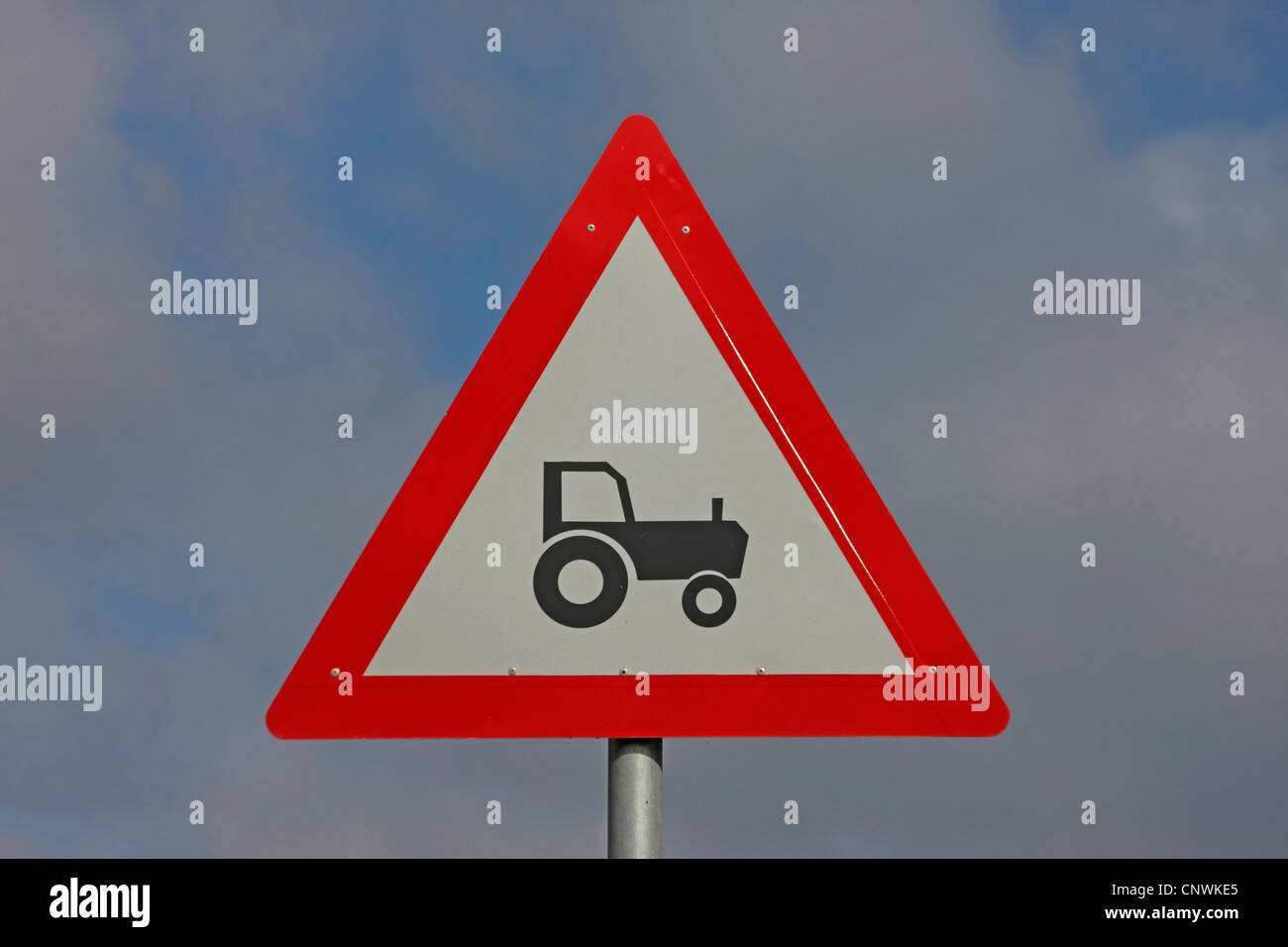 traffic sign warning against tractors, South Africa Stock Photo - Alamy