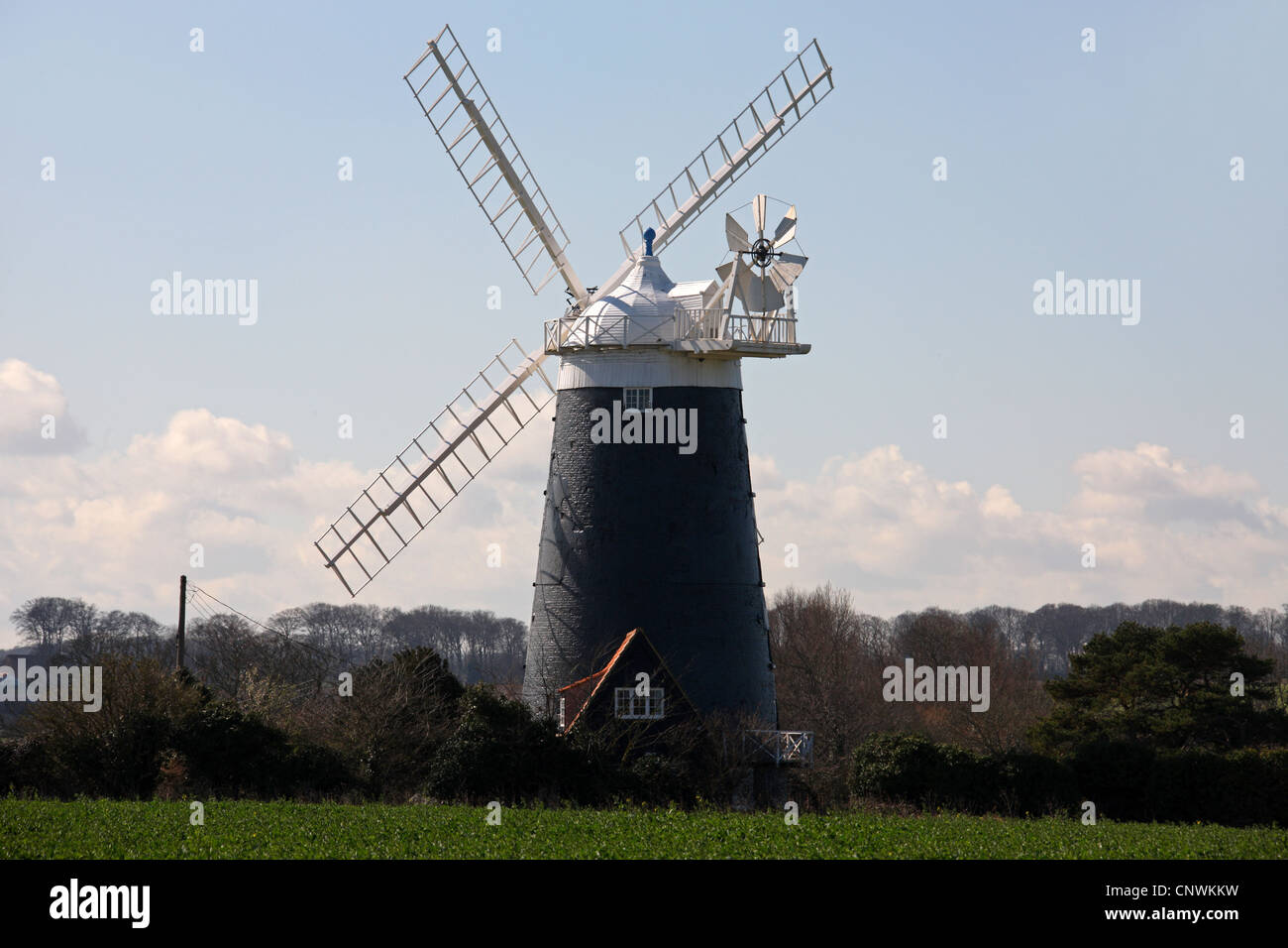 Burnham Overy Staithe Windmill. A Grade II Listed Tower Mill at Burnham ...