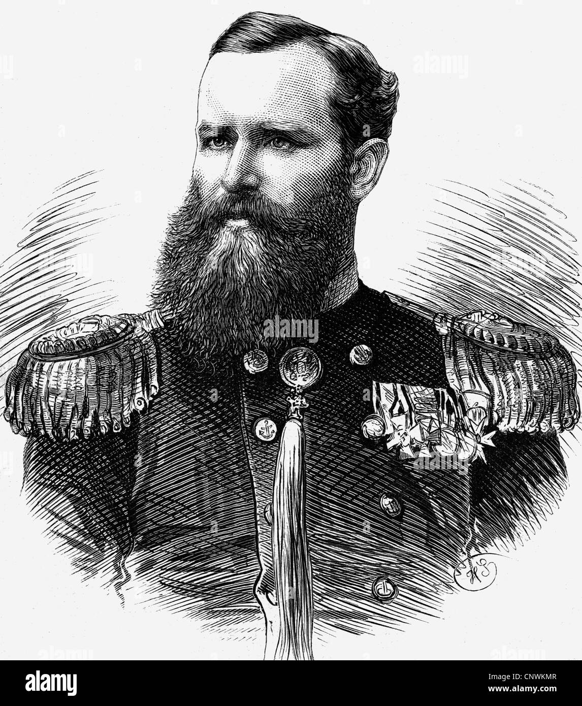 Kuehne, G., Captain, German naval officer, commander of the corvette ...