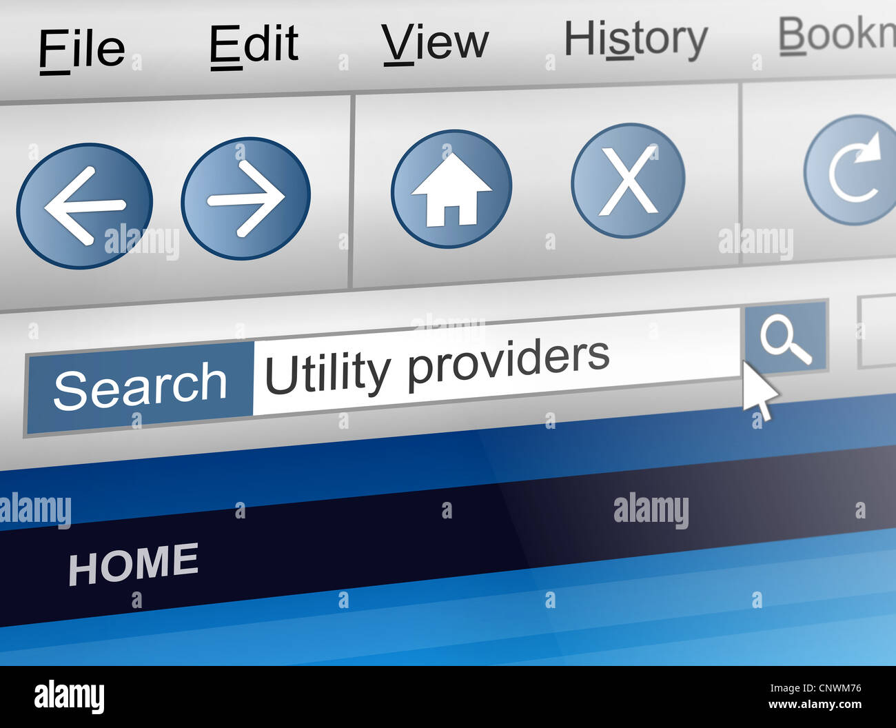 Search for utility providers Stock Photo - Alamy