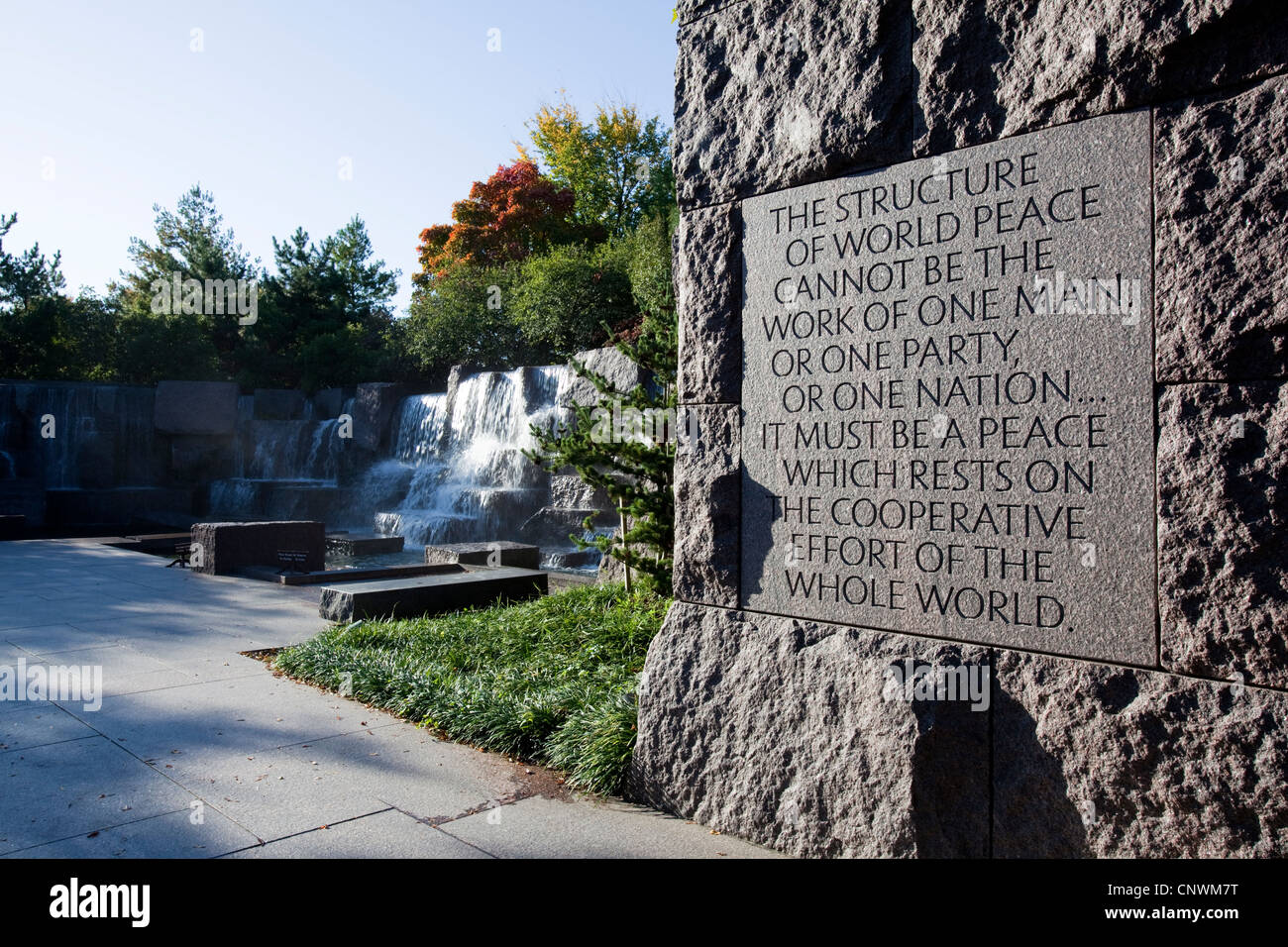 The Franklin D. Roosevelt Memorial Stock Photo - Alamy