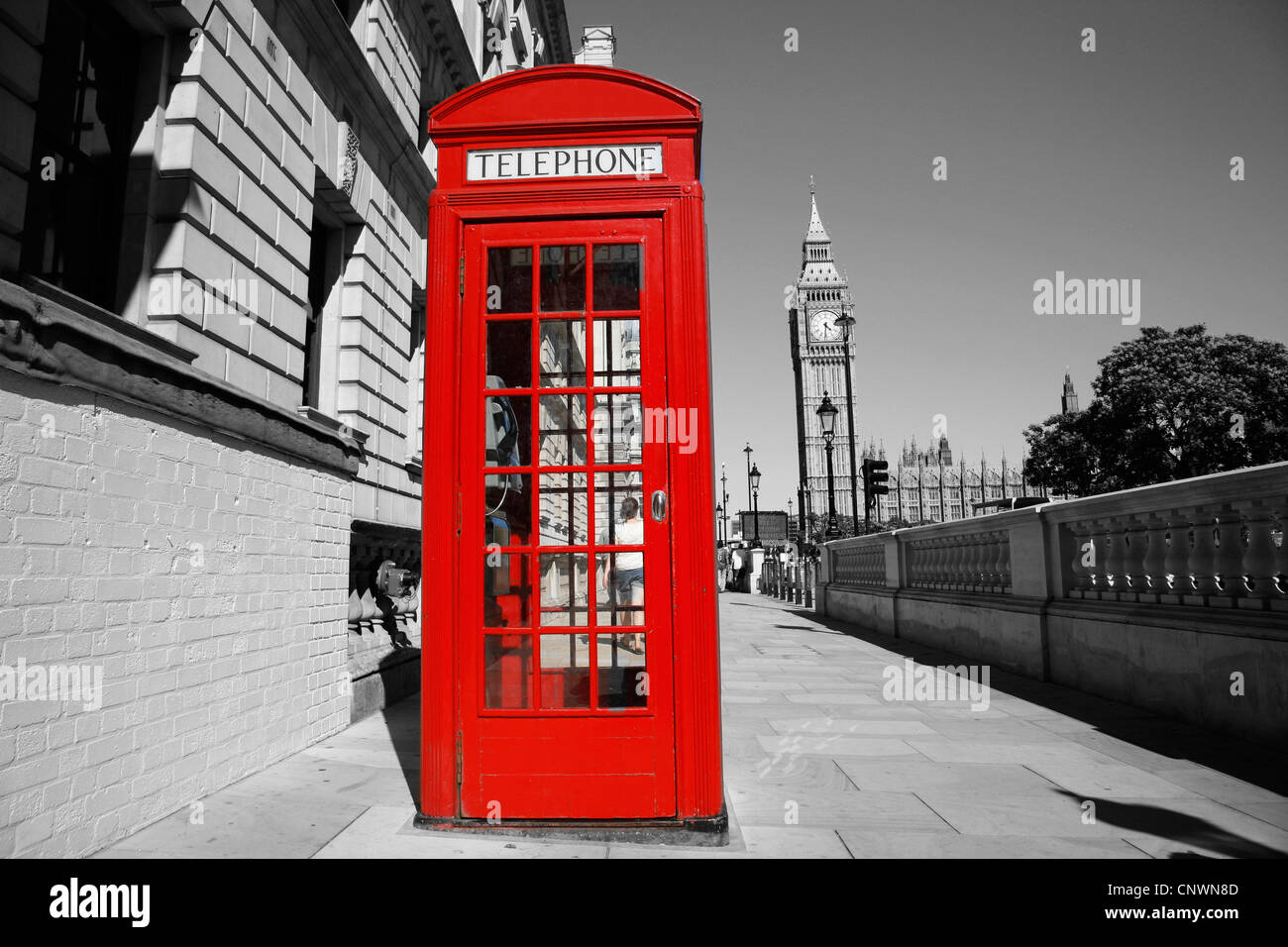 Red phone booth is one of the most famous of London icons Stock Photo ...