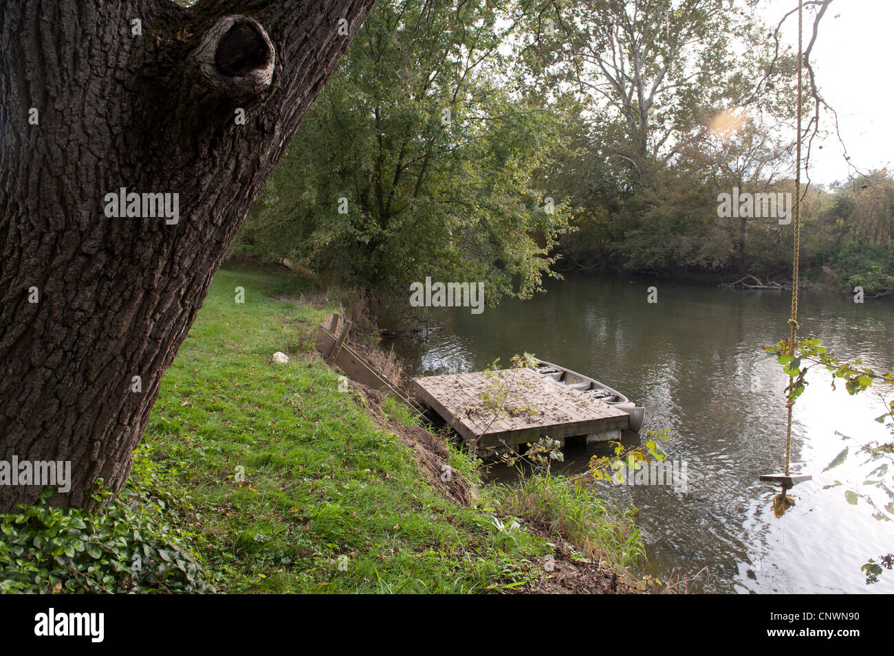 Rope tied to tree hi-res stock photography and images - Alamy