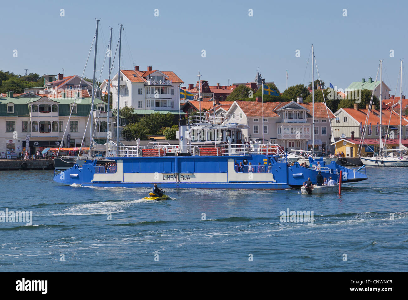 Passenger ferry on the way to Marstrand, Sweden Stock Photo - Alamy