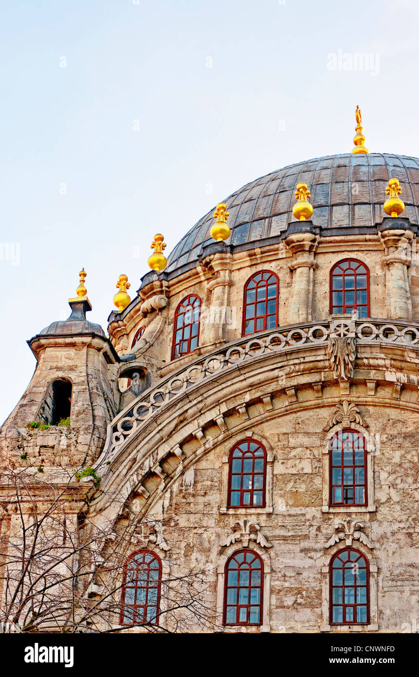 A view of the Nusretiye Mosque in the turkish city of Istanbul Stock ...