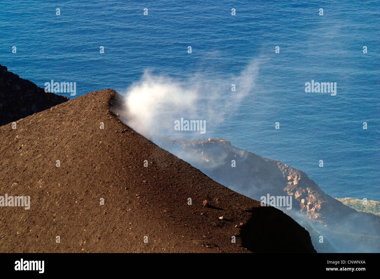 erupting Volcano Stromboli, Italy, Stromboli Stock Photo - Alamy