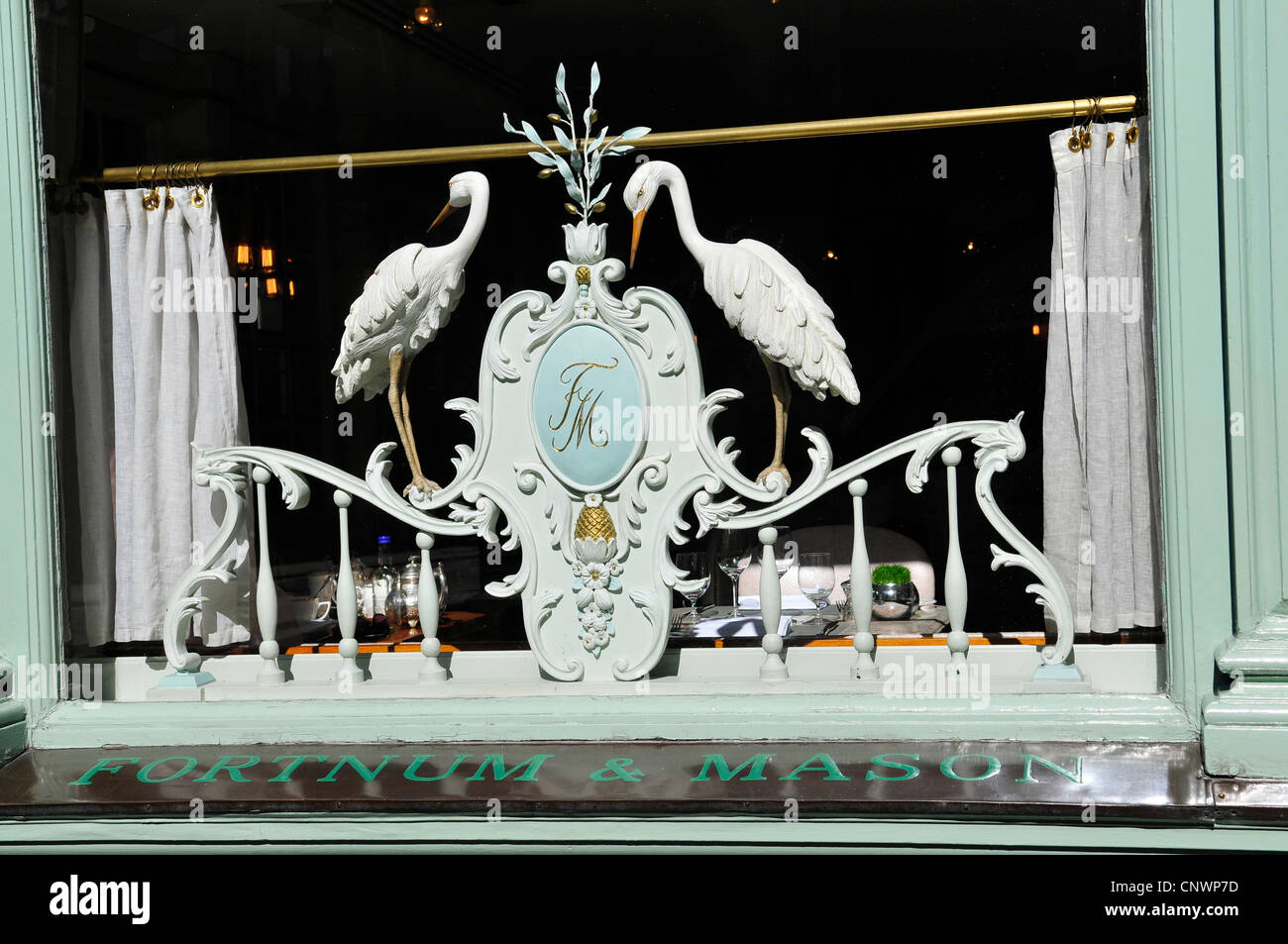 WIndow of Fortnum & Mason Shop, Piccadilly, London, England, UK Stock ...