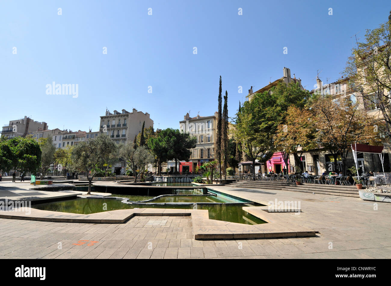 Cours Julien is a large pedestrian square complete with a water garden ...