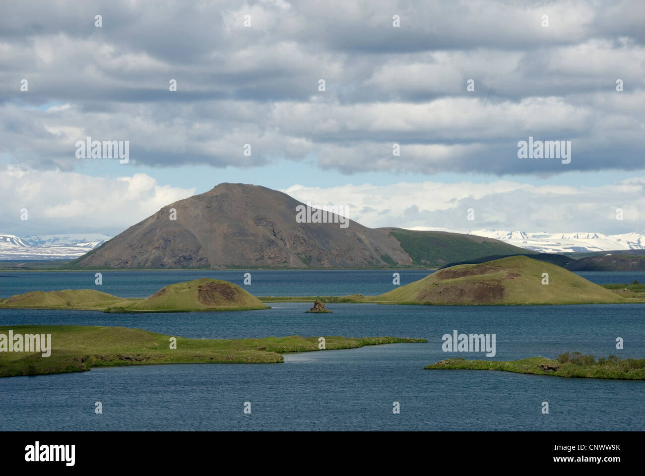view over the Mvatn (lake of midges), Iceland, Myvatn Stock Photo - Alamy