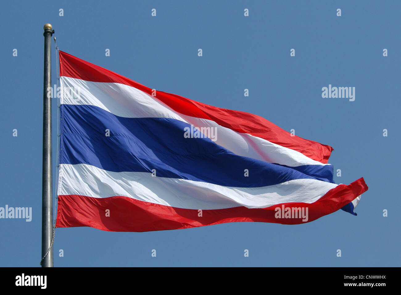 National flag of Thailand Stock Photo - Alamy