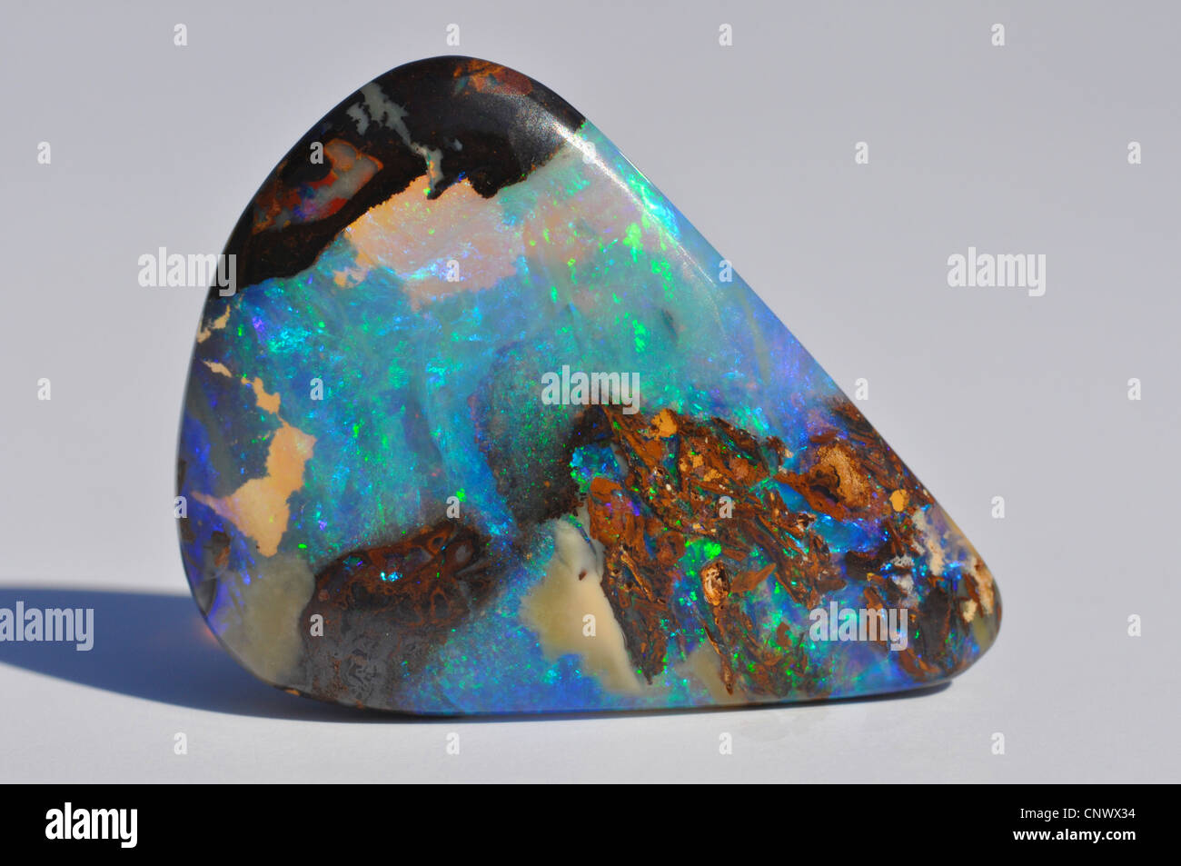 facetted australian opal Stock Photo - Alamy