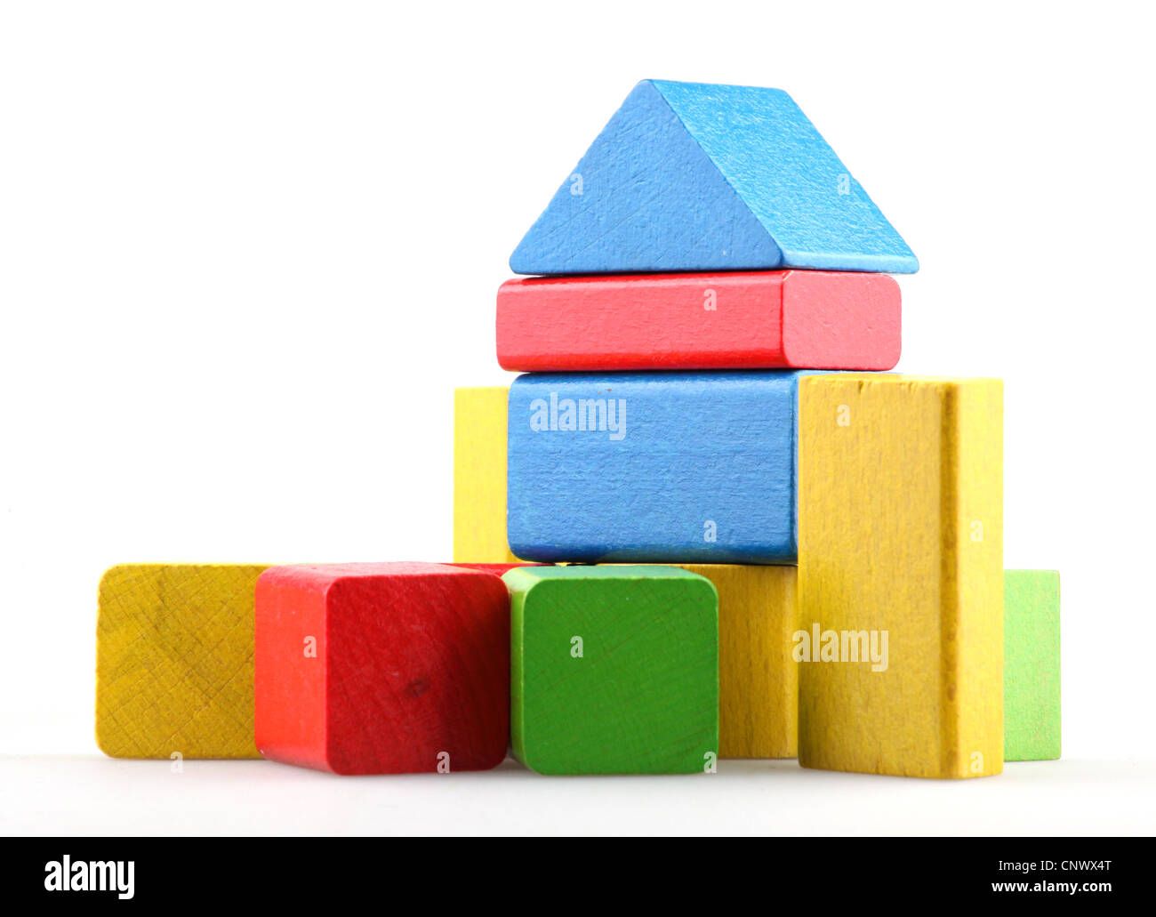 Blue house building tower build Cut Out Stock Images & Pictures - Alamy