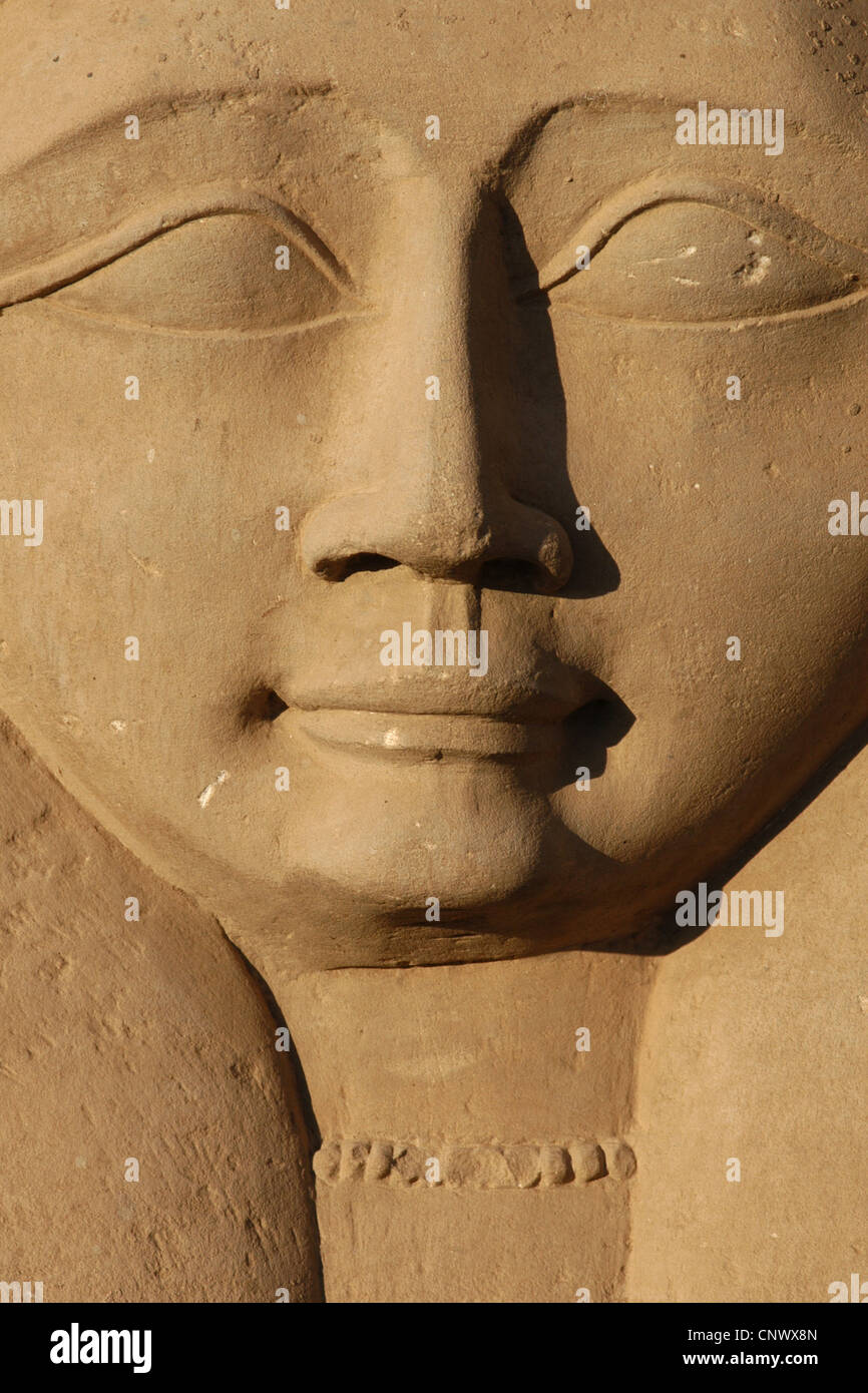 Ancient Egyptian goddess Hathor. Ptolemaic capital in the Temple of ...