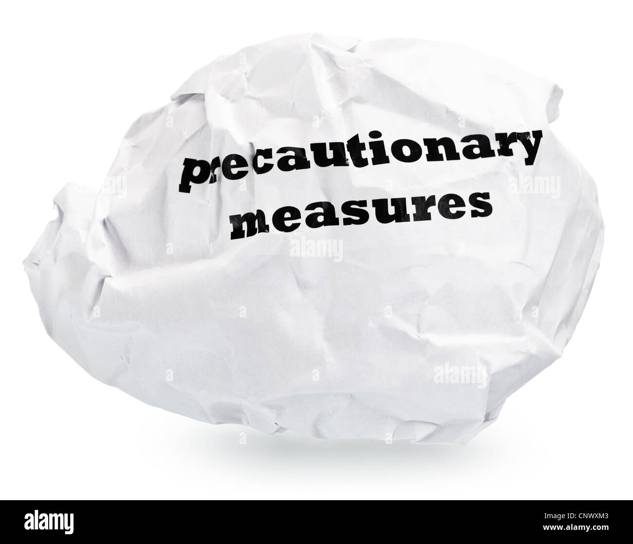 ball of crumpled paper with conceptual text Stock Photo - Alamy