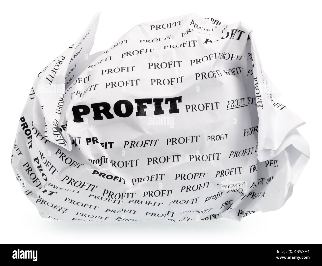 ball of crumpled paper with conceptual text Stock Photo - Alamy