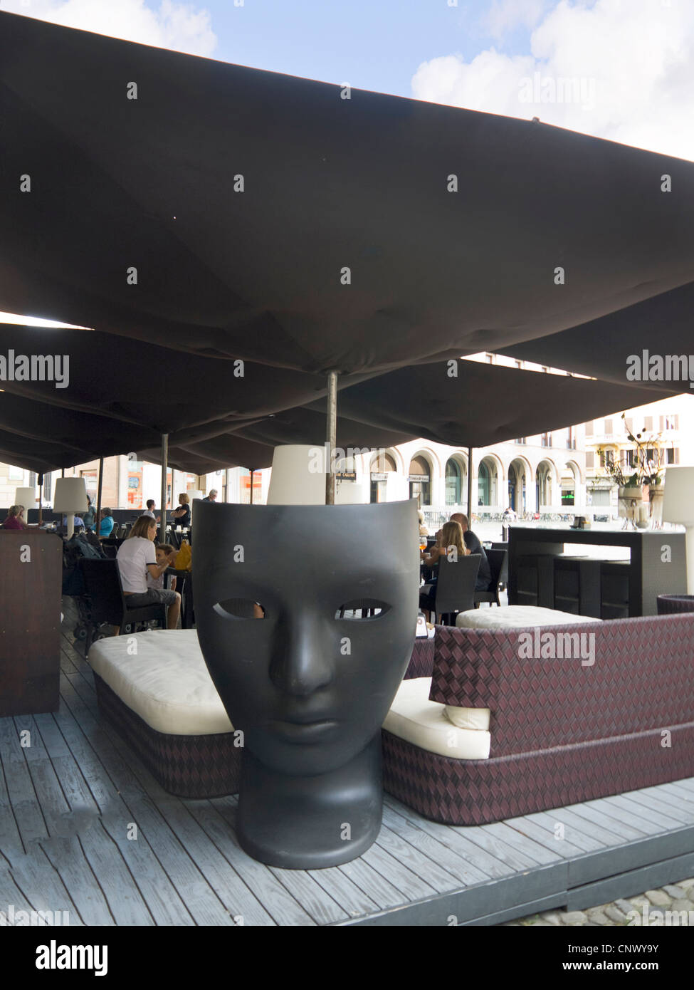 Modernist cafe in Modena a city in the Emilia-Romagna region of Italy ...