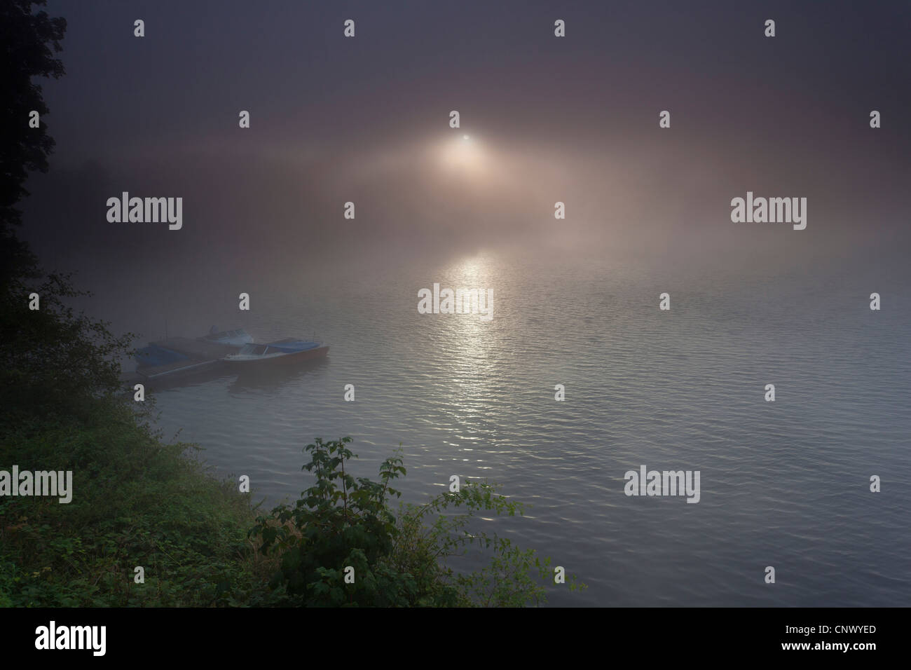 Footbridge at lake bleiloch hi-res stock photography and images - Alamy