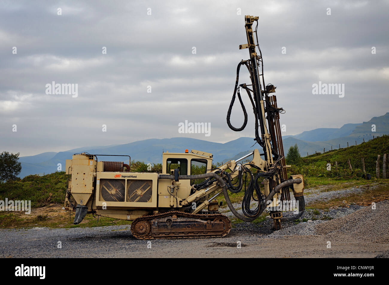 Rock drilling machine hi-res stock photography and images - Alamy