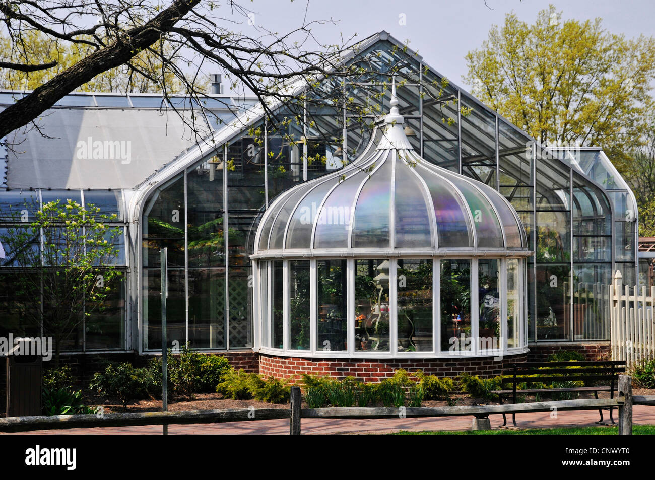Glass hothouse miniature greenhouse, Peddler's Village , Lahaska, Bucks ...