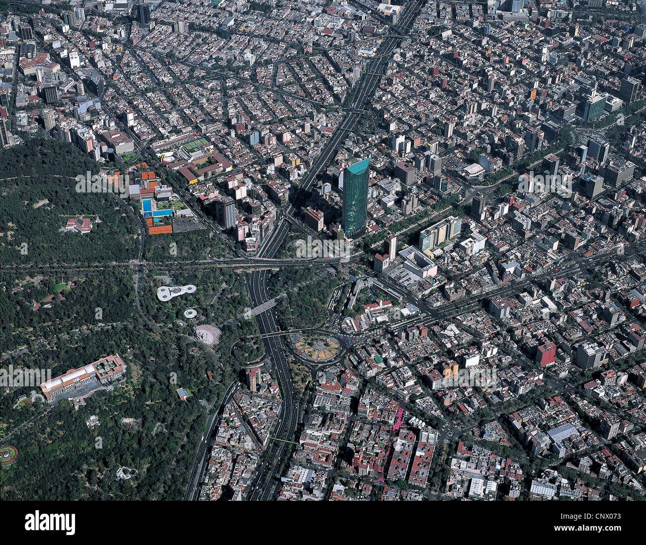 Aerial photograph torre mayor hi-res stock photography and images - Alamy