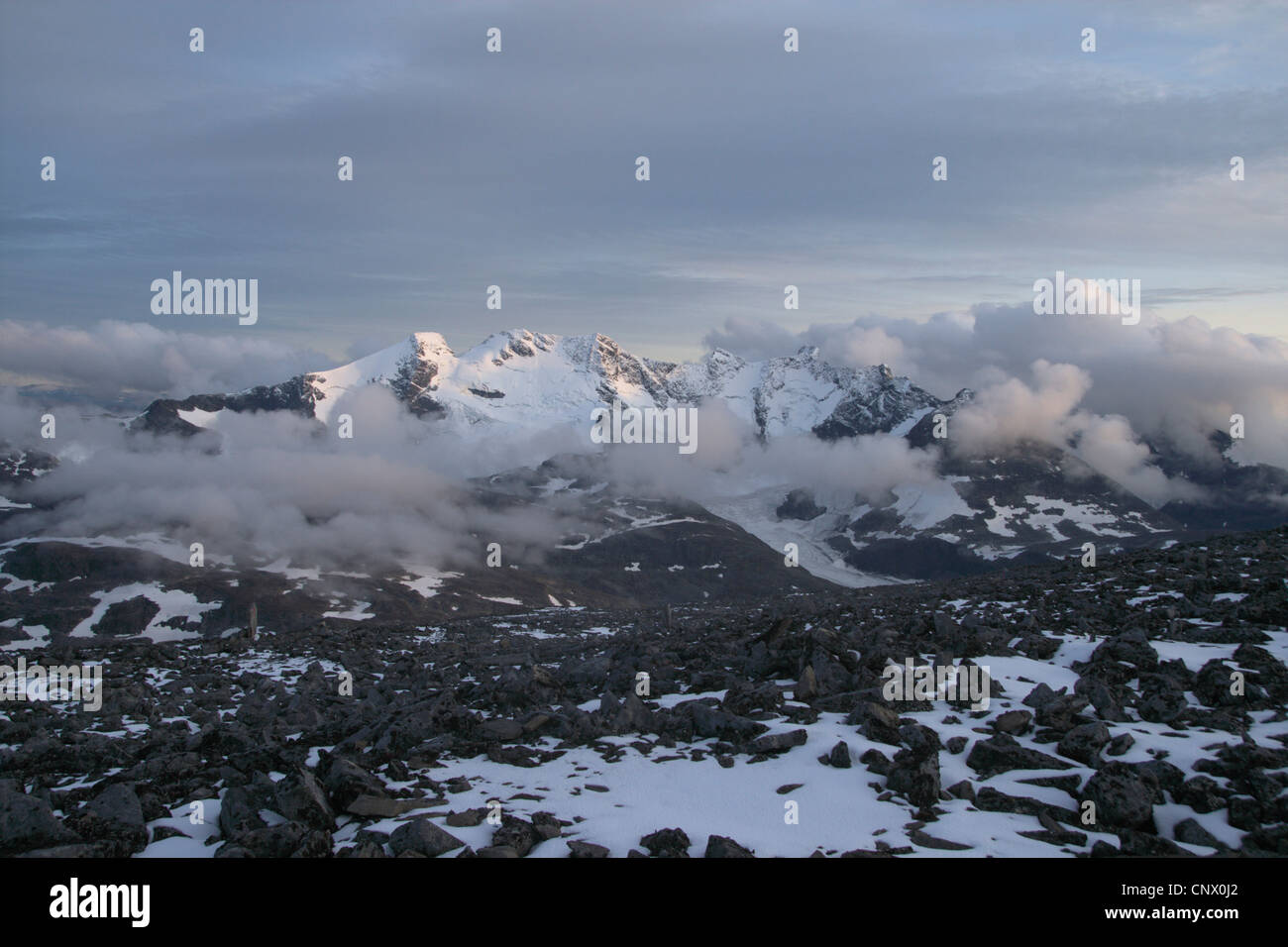 Hurrungane, view from Fannaraken , Norway, Jotunheimen National Park ...
