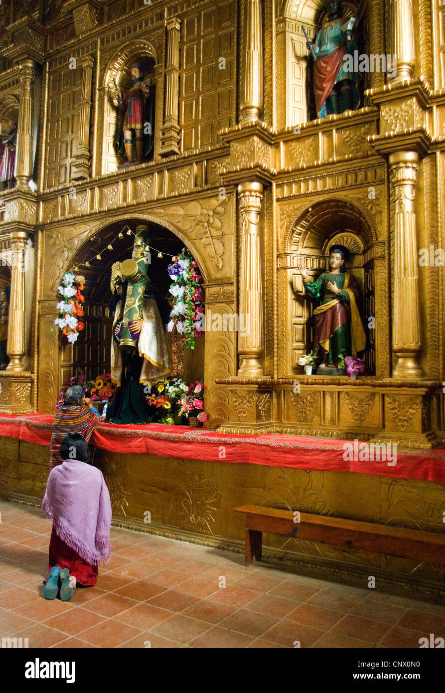 Interior of Iglesia de Chajul; Chajul's church Stock Photo - Alamy