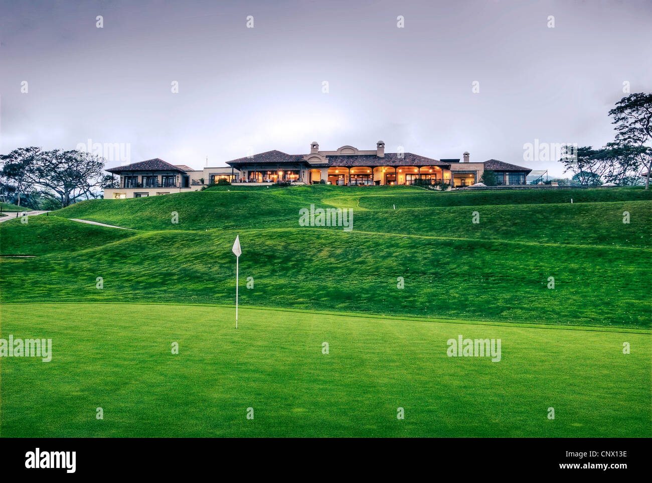 The clubhouse at La Reunion Antigua golf resort Stock Photo - Alamy