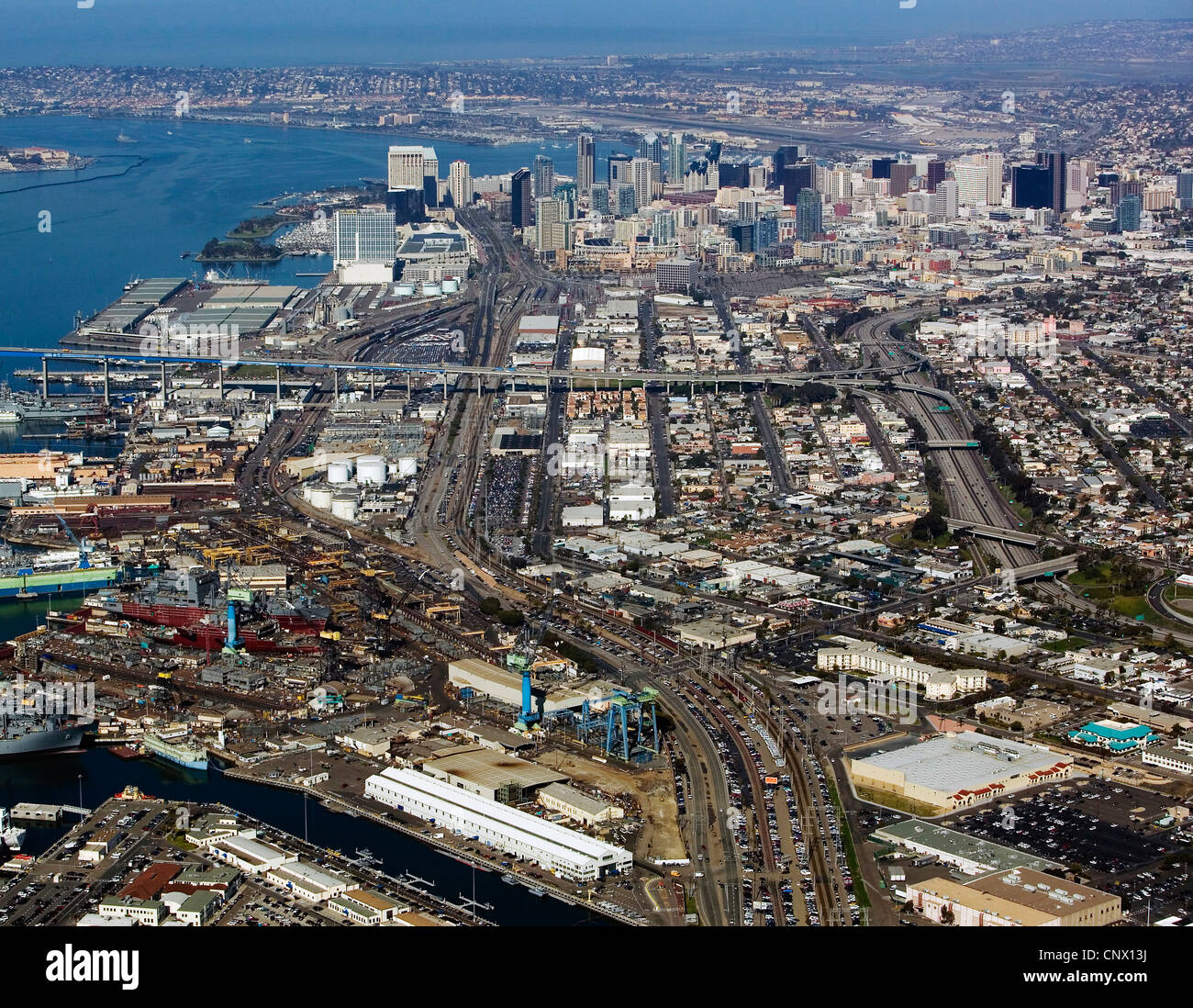 aerial photograph San Diego, California Stock Photo - Alamy