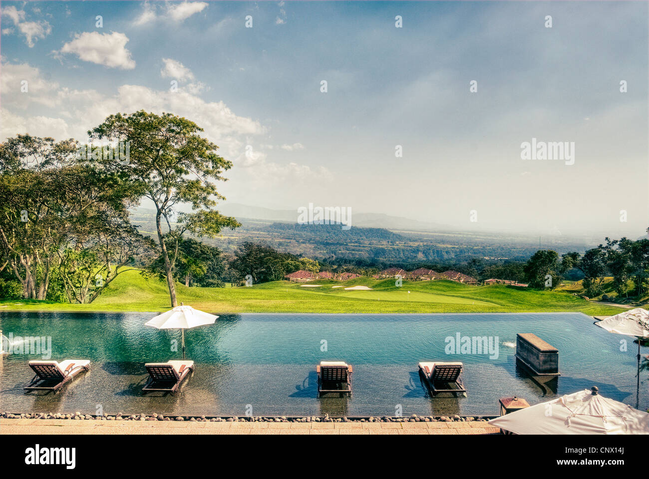 The clubhouse at La Reunion Antigua golf resort Stock Photo - Alamy