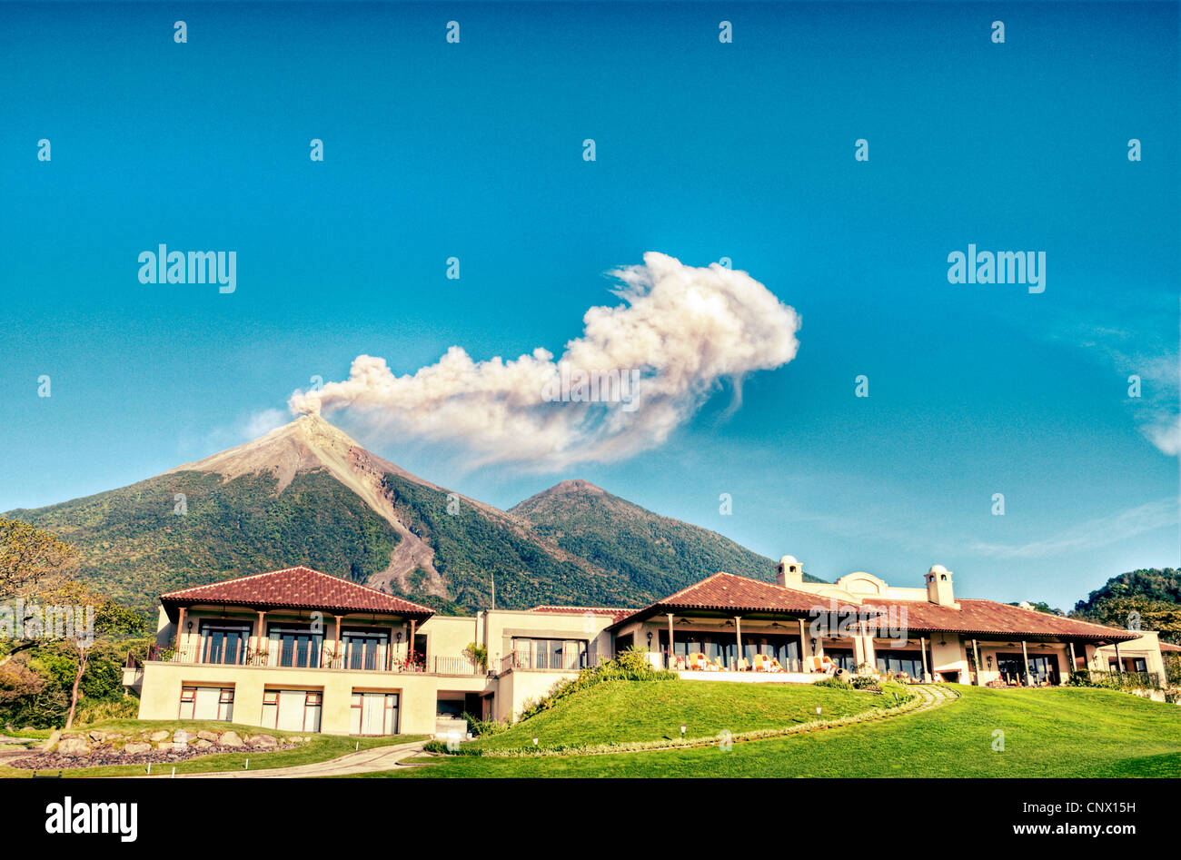 The clubhouse at La Reunion Antigua golf resort Stock Photo - Alamy
