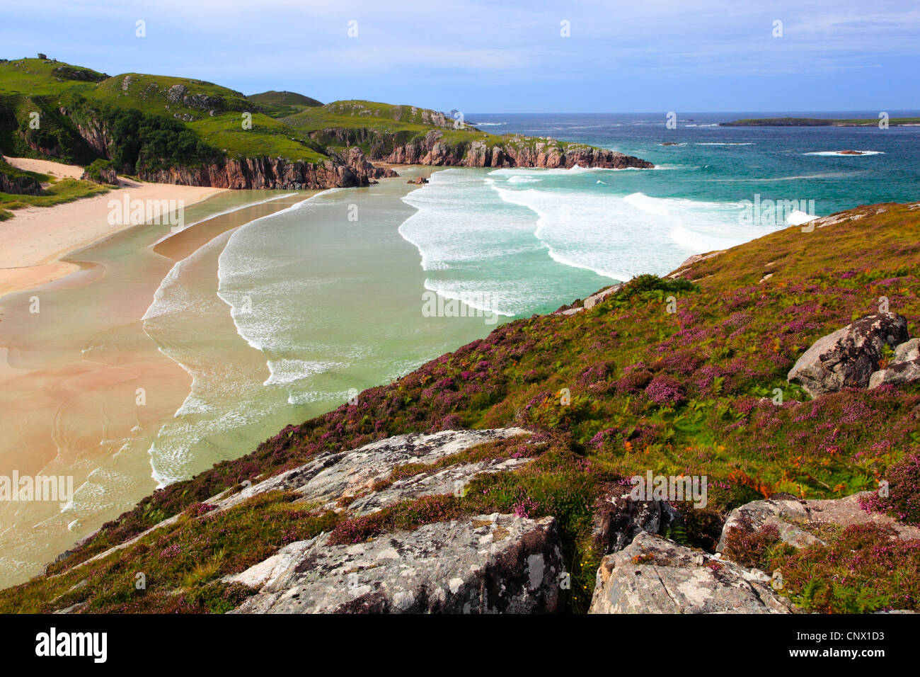 Coastal cliff scenery sandy beach hi-res stock photography and images ...