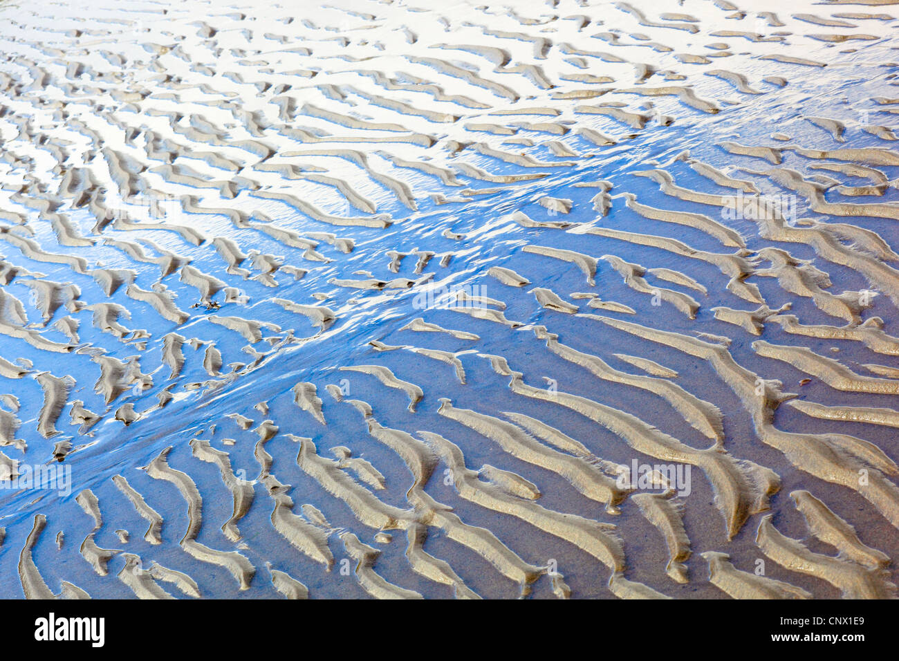 Wet sand patterns hi-res stock photography and images - Alamy