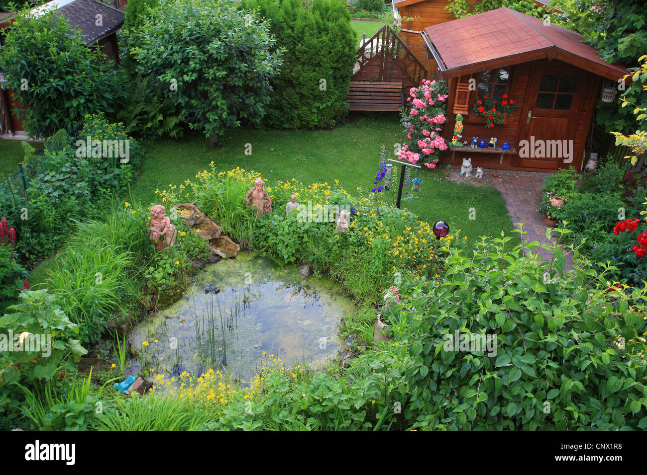 Garden pond hi-res stock photography and images - Alamy