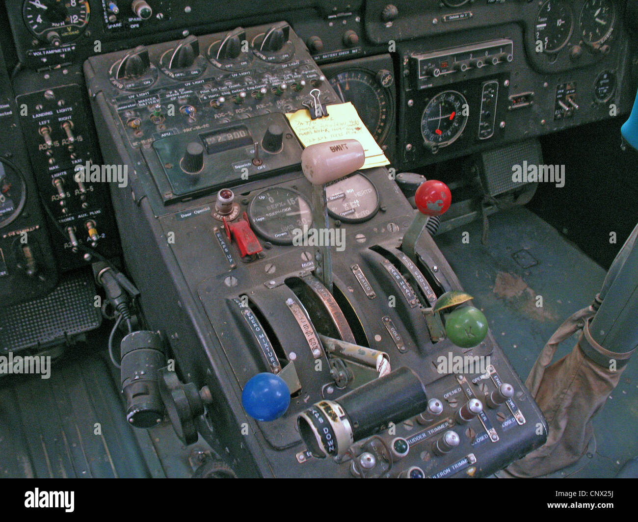 cockpit of Antonov AN-2 biplane Stock Photo - Alamy