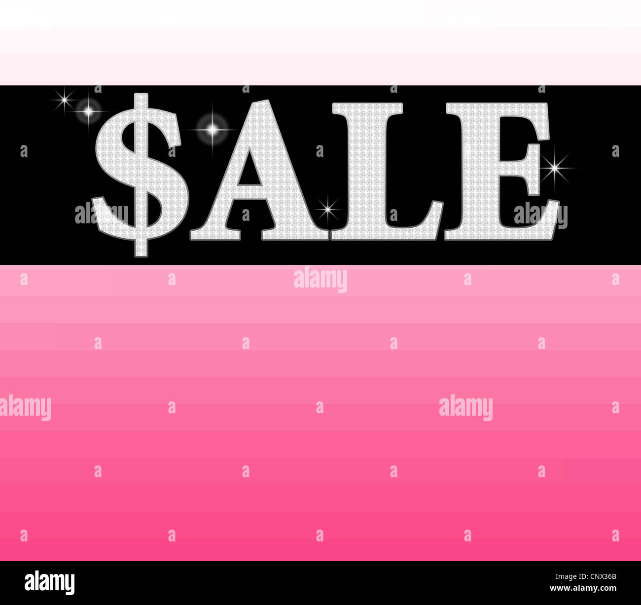 Sale sign with pink background poster Stock Photo - Alamy