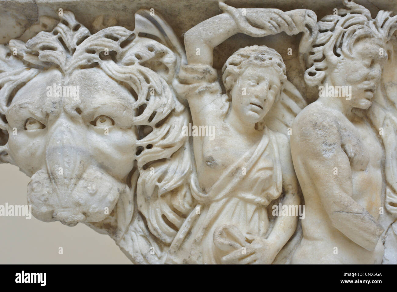 Roman statue at the ruin of Ostia Antica the old port city of ancient ...