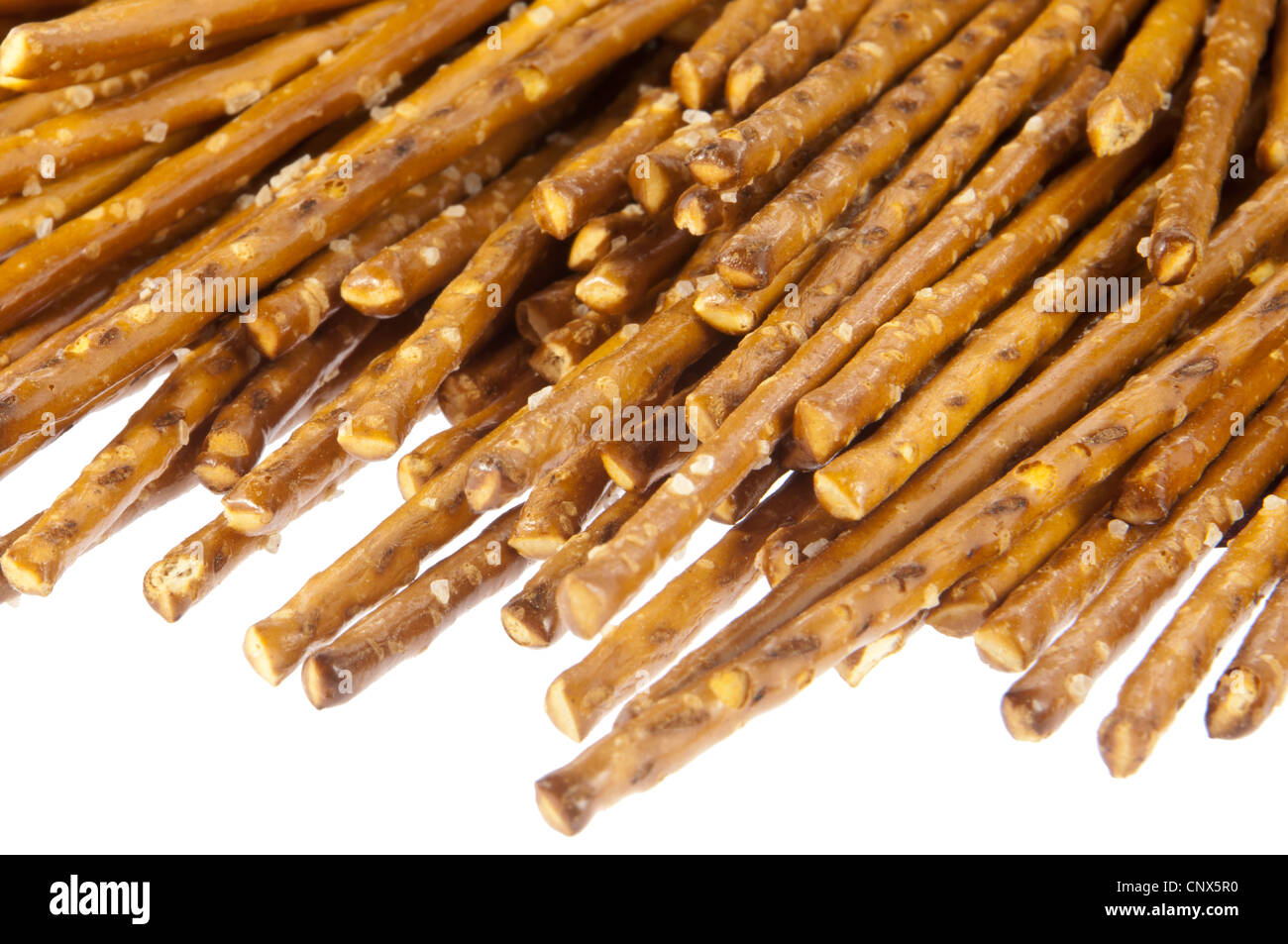 Group of Salt-sticks isolated on white background (with clipping path ...