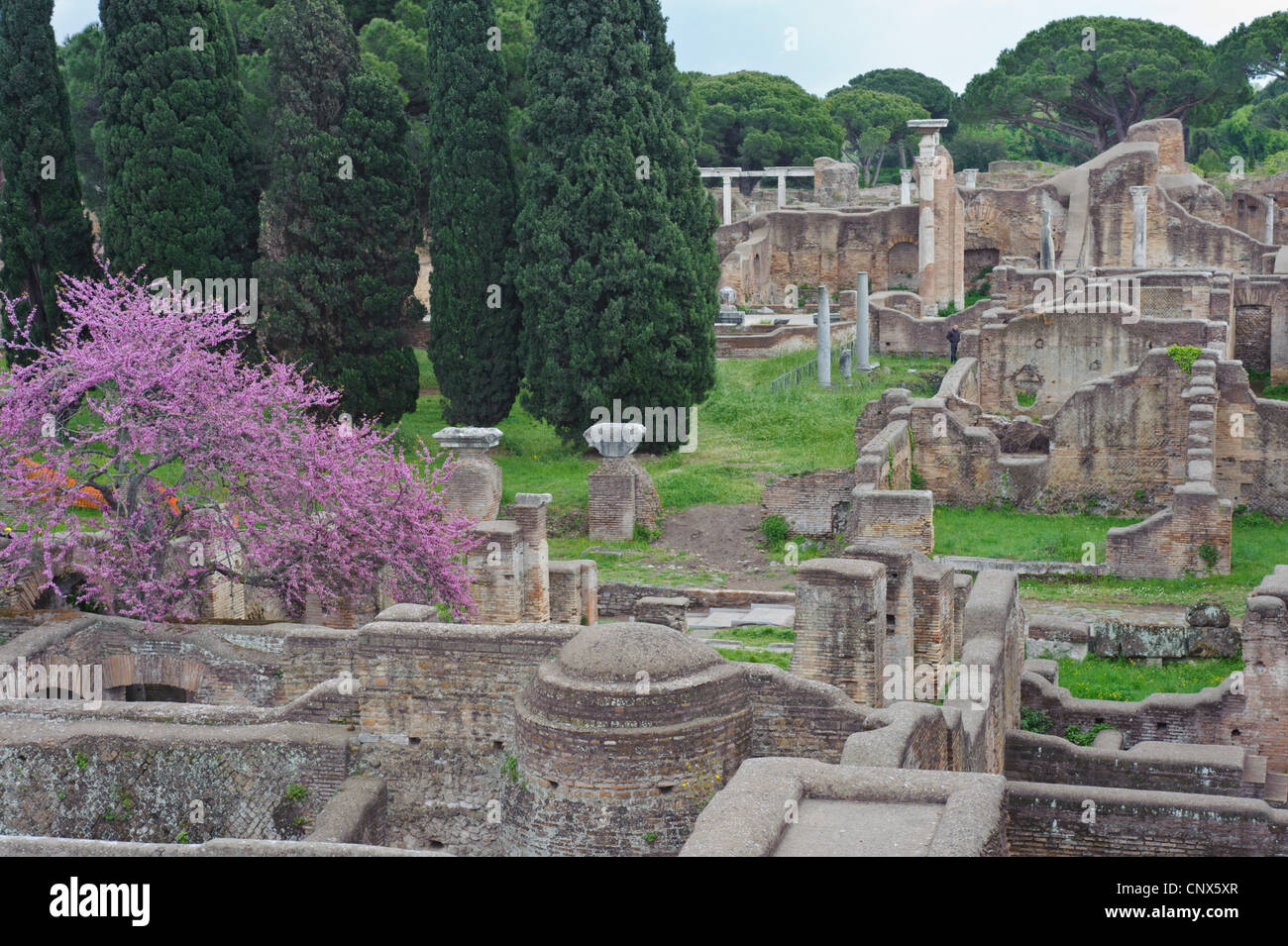 Ostia Antic ruins the old port of ancient Rome Stock Photo - Alamy