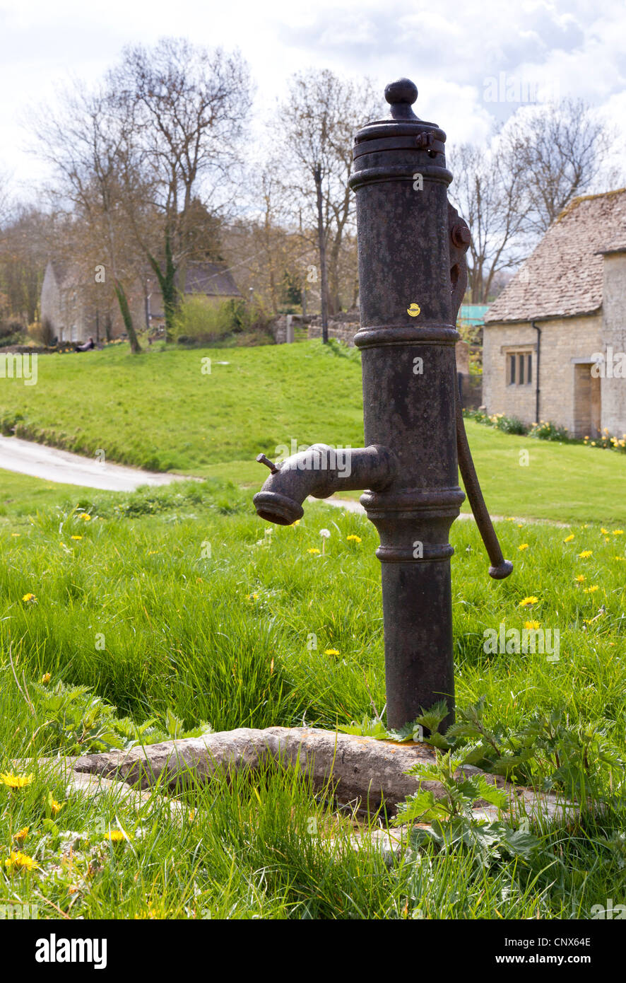 Water pump on village green hi-res stock photography and images - Alamy