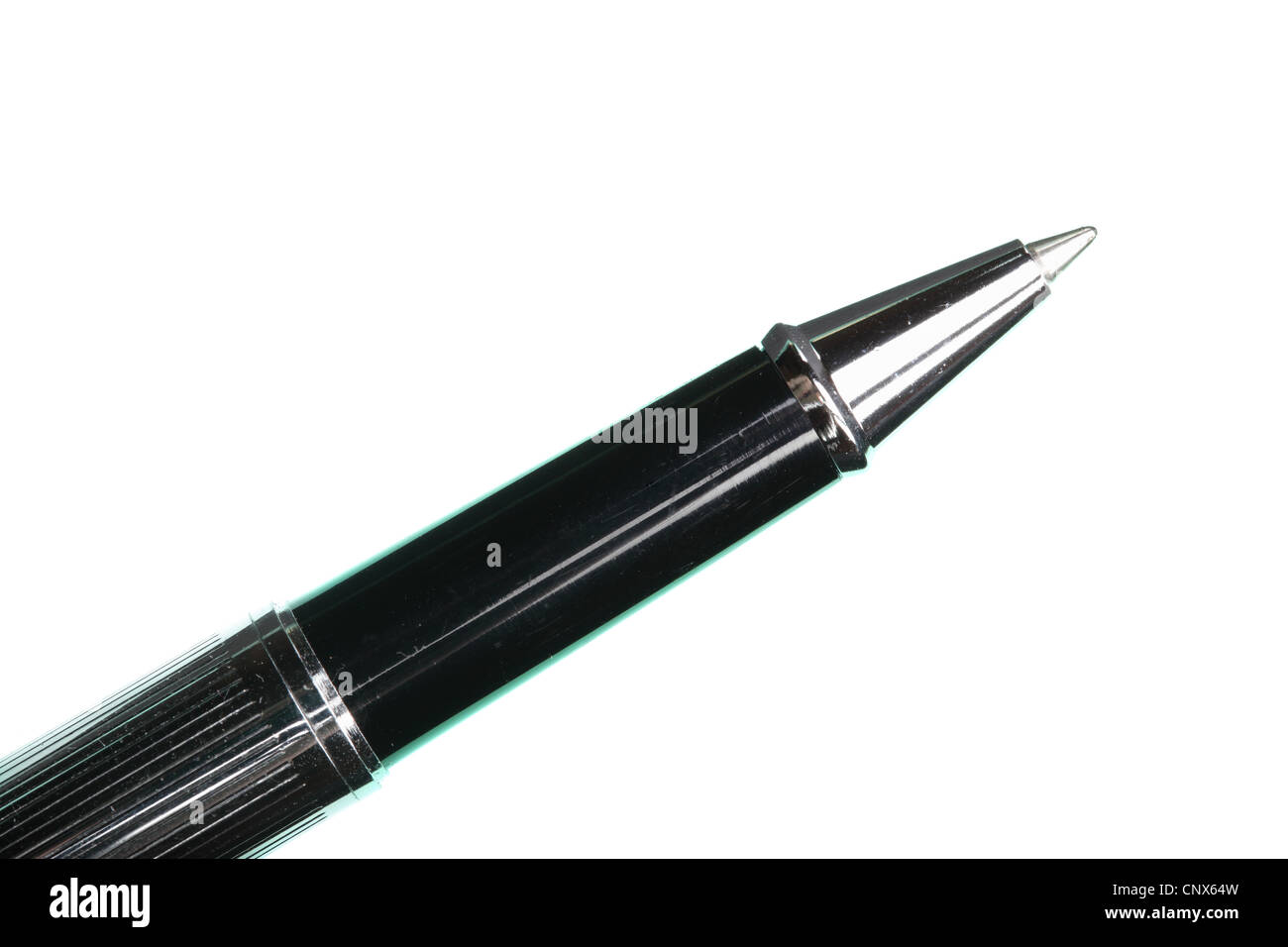 Ball point pen macro isolated over white background Stock Photo - Alamy