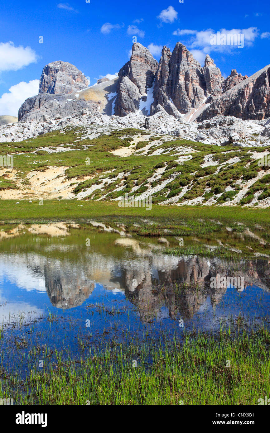 Reflection of the cadini group hi-res stock photography and images - Alamy