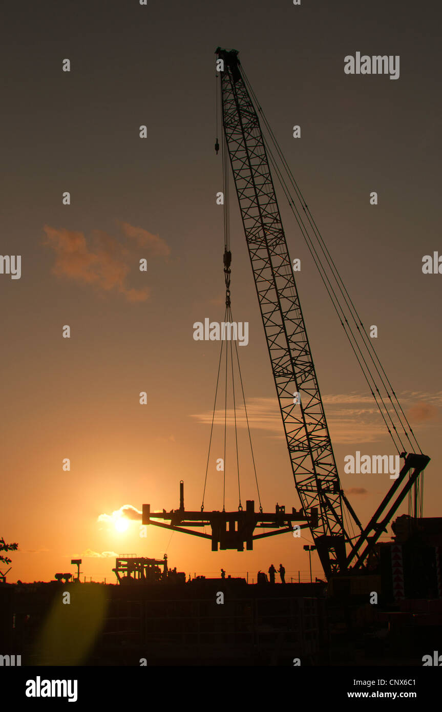 A heavy lifting operation in Angola Stock Photo - Alamy