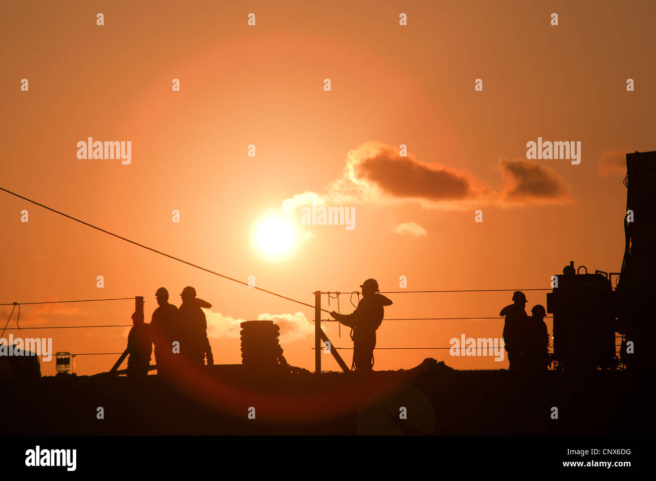 A heavy lifting operation in Angola Stock Photo - Alamy